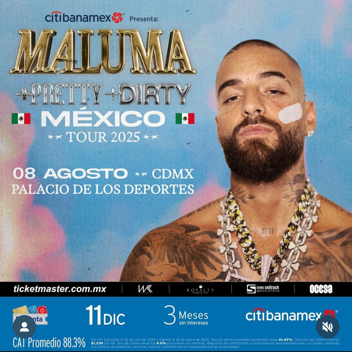 Maluma en México 2025: fechas, boletos y más