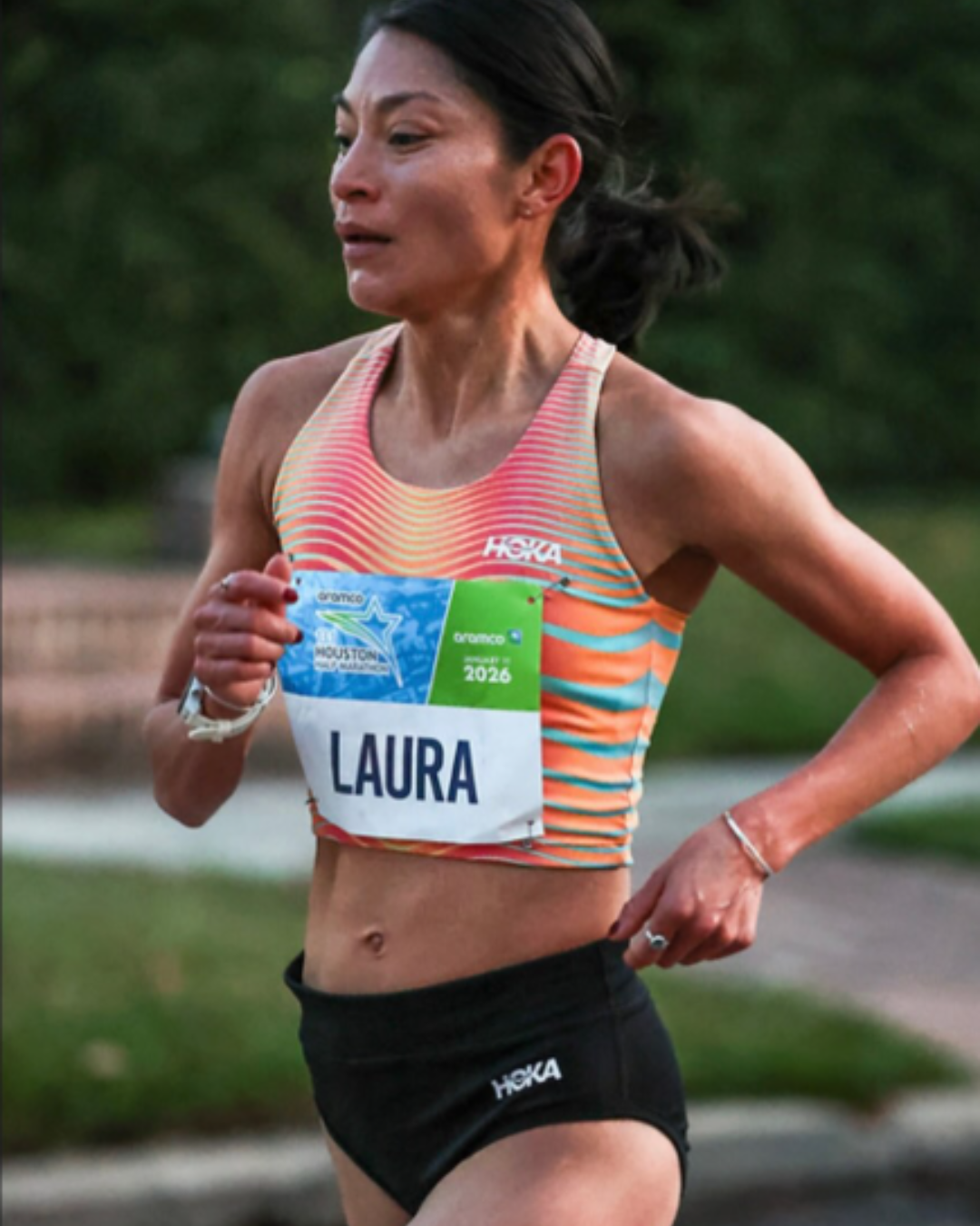Laura Galván rompe el récord mexicano de medio maratón en Houston